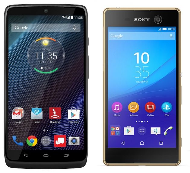 Motorola DROID Turbo vs. Sony Xperia M5: budget DROID Turbo can't stand ...